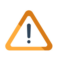 Warning flat Royalty Free Vector Image - VectorStock