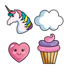 Cute objects design Royalty Free Vector Image - VectorStock