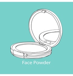Face powder Royalty Free Vector Image - VectorStock