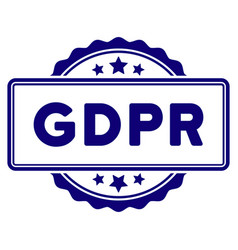 Gdpr seal template Royalty Free Vector Image - VectorStock