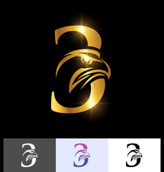 Golden car logo sign Royalty Free Vector Image