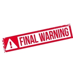 Final Warning rubber stamp Royalty Free Vector Image