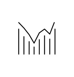 Combo chart icon Royalty Free Vector Image - VectorStock