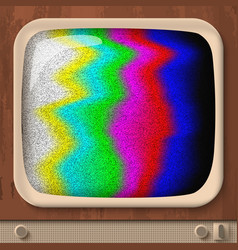 Tv colour bars test card screen smpte television Vector Image