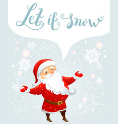 Santa claus on the planet earth Royalty Free Vector Image