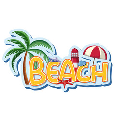 Font design for word art in colorful color Vector Image