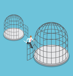 Prison jail isometric concept Royalty Free Vector Image
