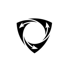 Shield logo template Royalty Free Vector Image