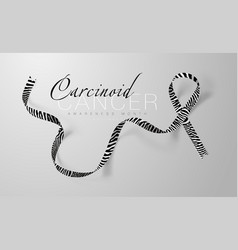 Carcinoid cancer awareness calligraphy poster Vector Image