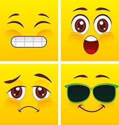 Smiley faces design Royalty Free Vector Image - VectorStock