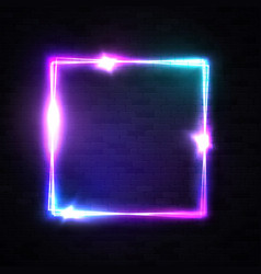 Neon sign template on transparent background Vector Image