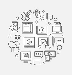 Media logo multimedia tv logo design concept Vector Image