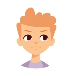 Angry boy Royalty Free Vector Image - VectorStock