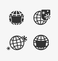 Set of geography symbols equipments for web Vector Image