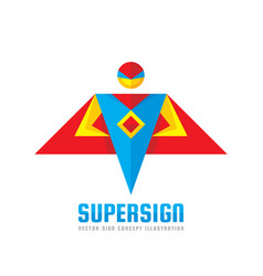 Heroes pixel fly logo designs simple modern Vector Image