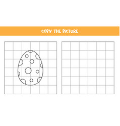 Educational worksheet for kids copy pattern Vector Image