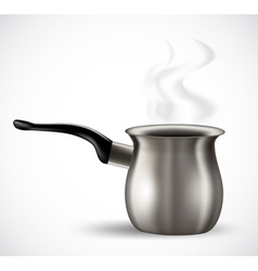 Steel pot Royalty Free Vector Image - VectorStock