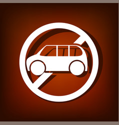 No entry or do not enter traffic sign Royalty Free Vector