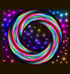 Stars round frame template Royalty Free Vector Image