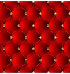 Red button-tufted leather background Royalty Free Vector