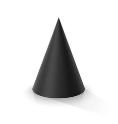 Set basic 3d shapes black geometric solids on Vector Image