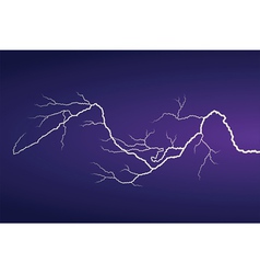 Horizontal lightning Royalty Free Vector Image