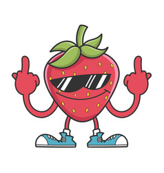 Provocative middle finger comic retro pop art Vector Image