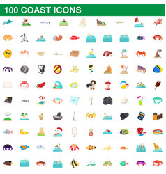 Panorama seacoast Royalty Free Vector Image - VectorStock