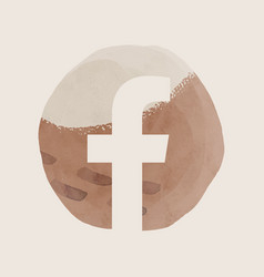 Facebook logo icon Royalty Free Vector Image - VectorStock