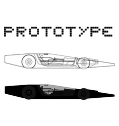 Prototype car Royalty Free Vector Image - VectorStock