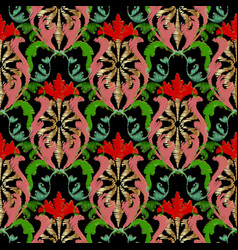 Baroque colorful seamless pattern Royalty Free Vector Image