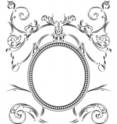 Vintage frame stickers Royalty Free Vector Image
