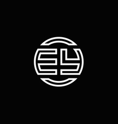 Ey logo monogram emblem style with crown shape Vector Image