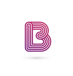 Pl p l zebra lines letter logo design Royalty Free Vector