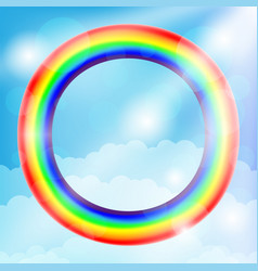 Round rainbow frame Royalty Free Vector Image - VectorStock