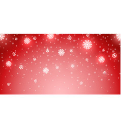 Snow red background christmas snowy winter design Vector Image