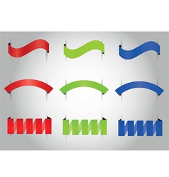 Ribbons set outline Royalty Free Vector Image - VectorStock