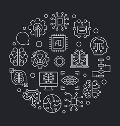 Algorithm design method model process flat icon Vector Image