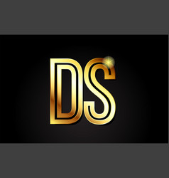 Pink grey alphabet letter combination ds d s Vector Image