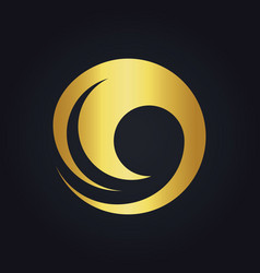 Water wave symbol isolated icon Royalty Free Vector Image