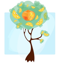 Cheese tree Royalty Free Vector Image - VectorStock