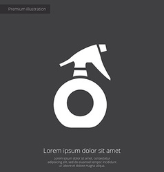 Air compressor with spray gun outline icon Vector Image