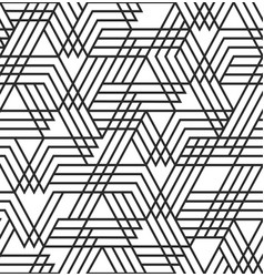 Blue line rhombus shapes seamless pattern Vector Image