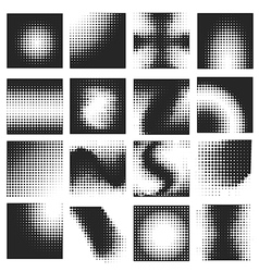 Halftone patterns Royalty Free Vector Image - VectorStock