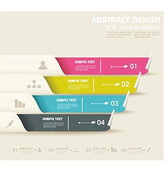 Infographics tag banner 6 option template Vector Image