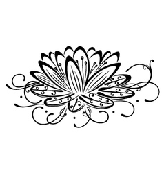 Lotus flower design element Royalty Free Vector Image