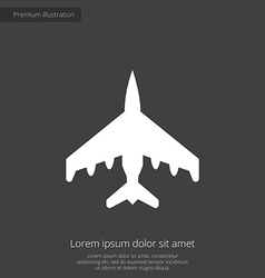Fighter plane emblems and icons set Royalty Free Vector