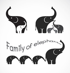 Save the elephants logo design protection of wild Vector Image