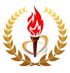 Torch symbol set Royalty Free Vector Image - VectorStock