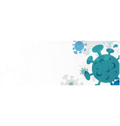 Coronavirus prevention reminder stickers Vector Image